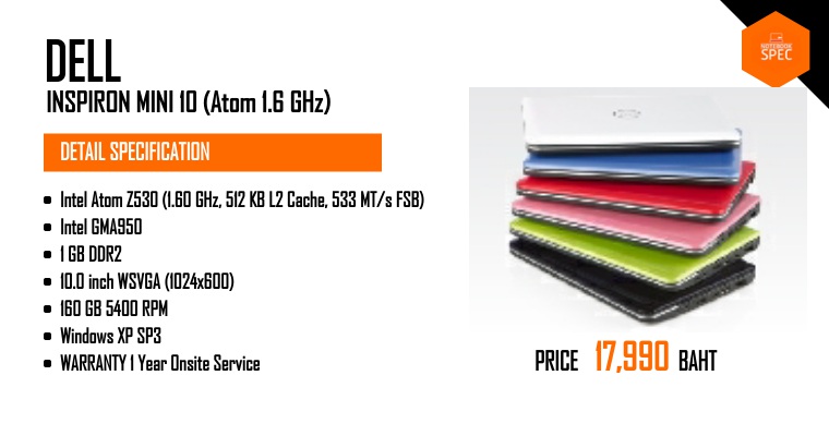 DELL INSPIRON MINI 10 (Atom 1.6 GHz)-DELL INSPIRON MINI 10 (Atom 1.6 ...