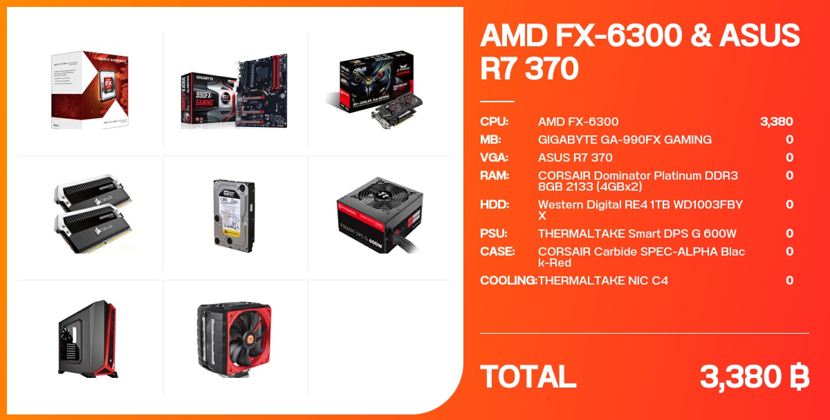 AMD FX-6300 & ASUS R7 370 - จัดสเปค - Notebookspec