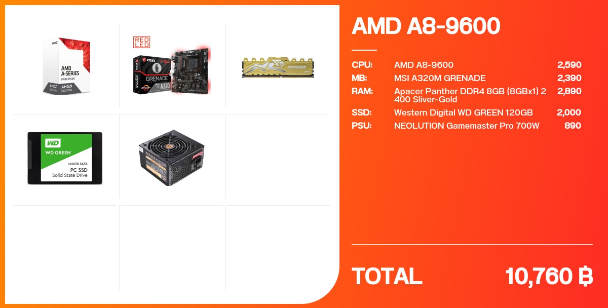 AMD A8-9600 - จัดสเปค - Notebookspec