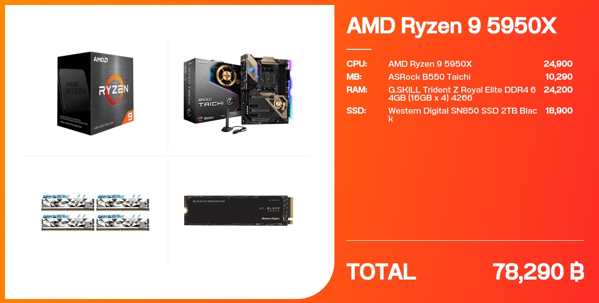 AMD Ryzen 9 5950X - จัดสเปค - Notebookspec
