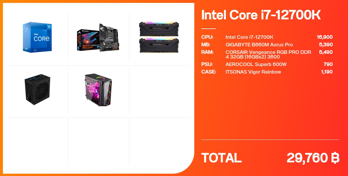 Intel Core i7-12700K - จัดสเปค - Notebookspec