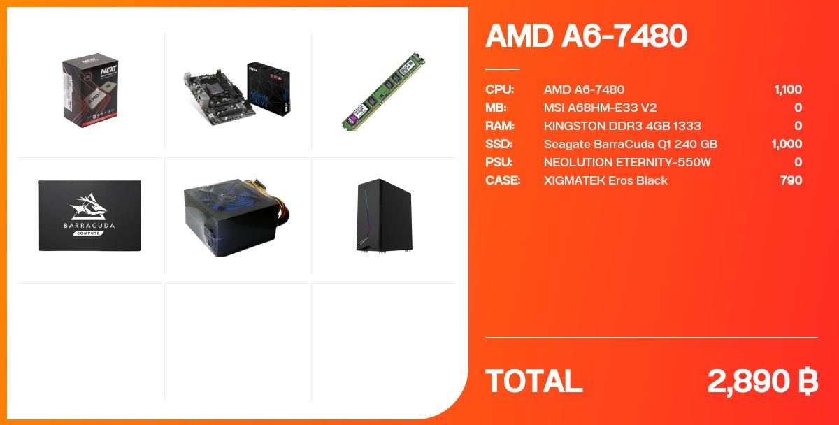 AMD A6-7480 - จัดสเปค - Notebookspec