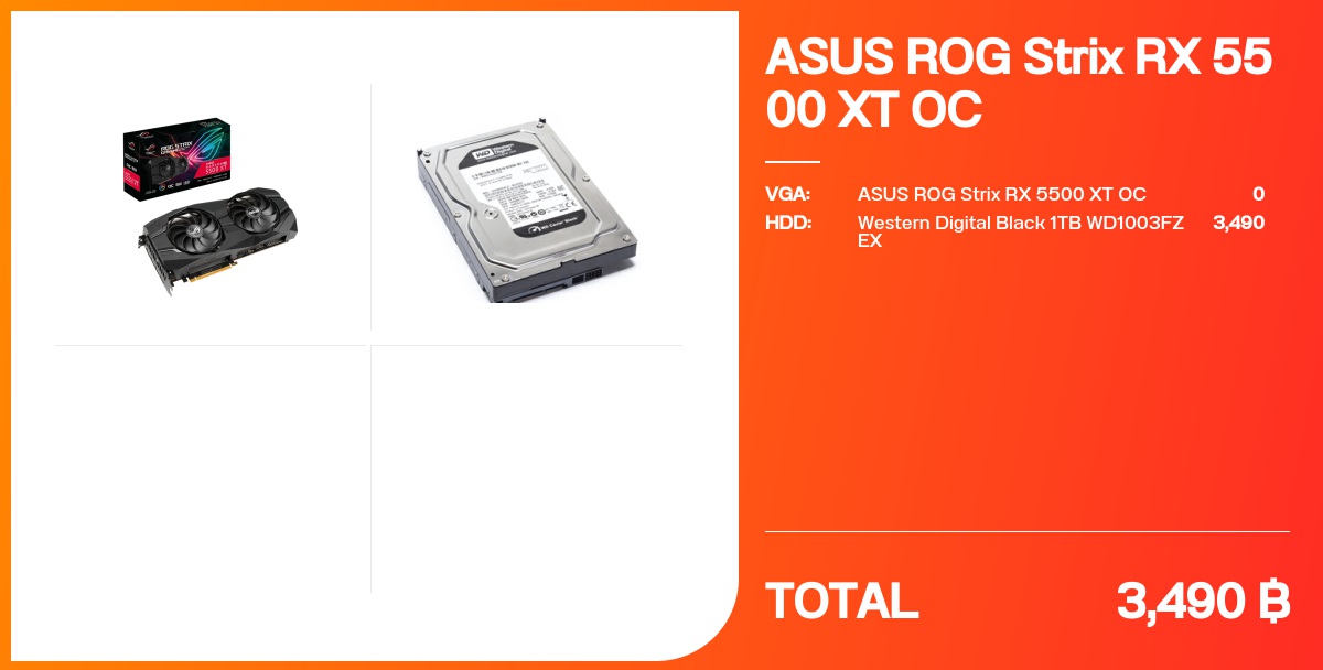 ASUS ROG Strix RX 5500 XT OC - จัดสเปค - Notebookspec