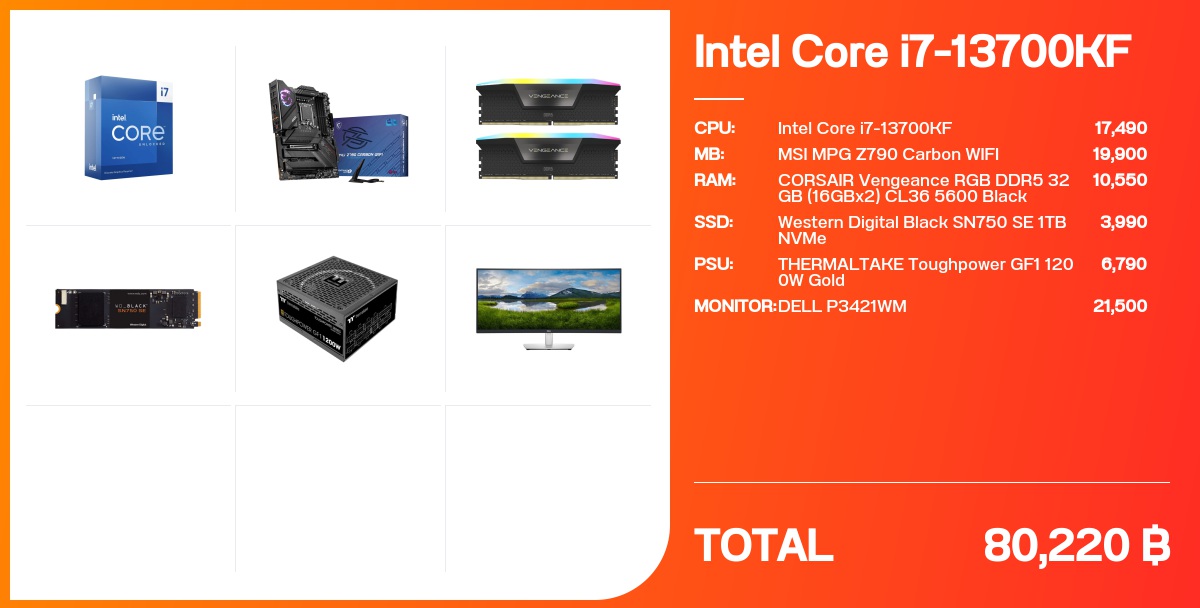 Intel Core i7-13700KF - จัดสเปค - Notebookspec