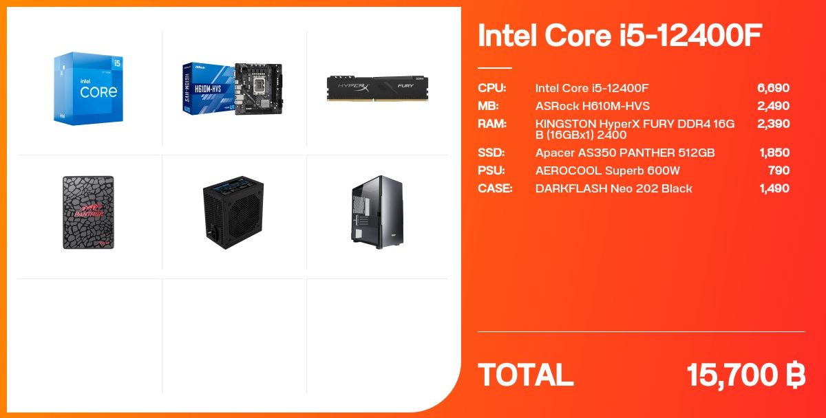 Intel Core i5-12400F - จัดสเปค - Notebookspec