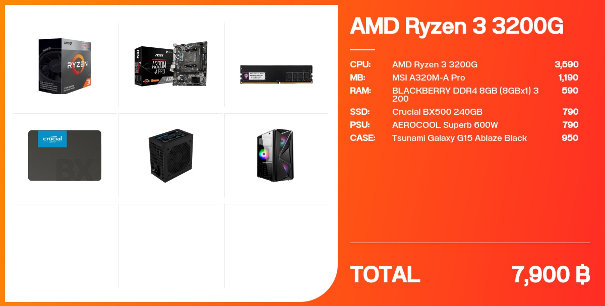 AMD Ryzen 3 3200G - จัดสเปค - Notebookspec