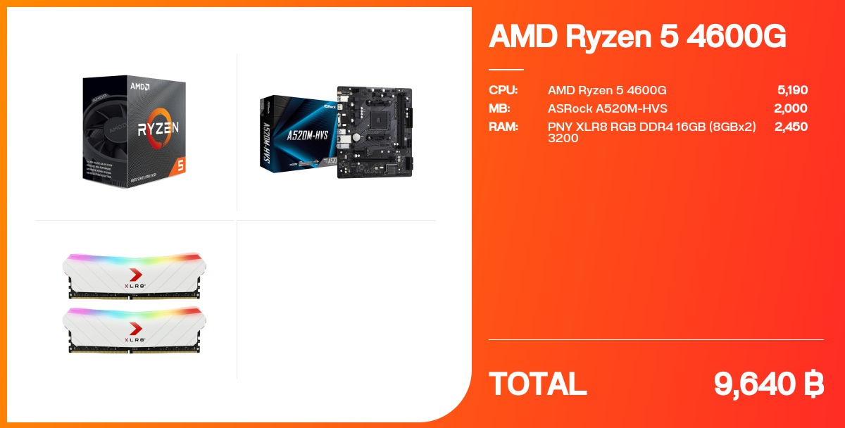AMD Ryzen 5 4600G - จัดสเปค - Notebookspec