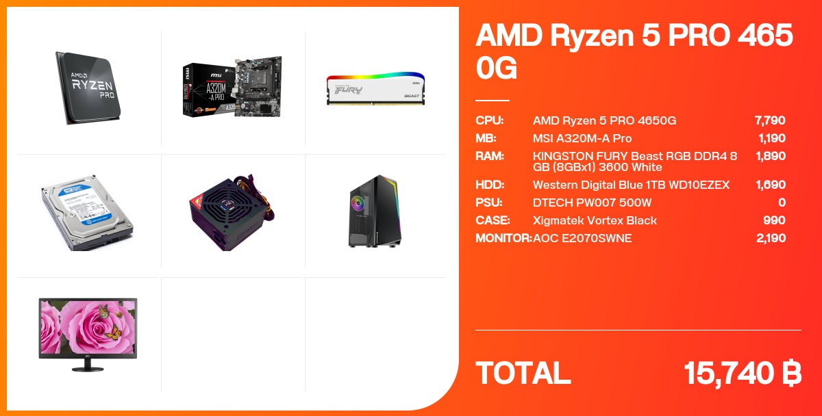 AMD Ryzen 5 PRO 4650G - จัดสเปค - Notebookspec