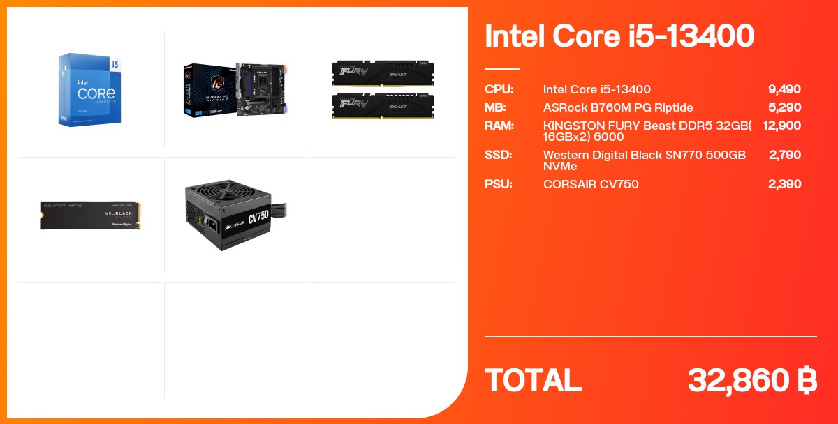 Intel Core i5-13400 - จัดสเปค - Notebookspec