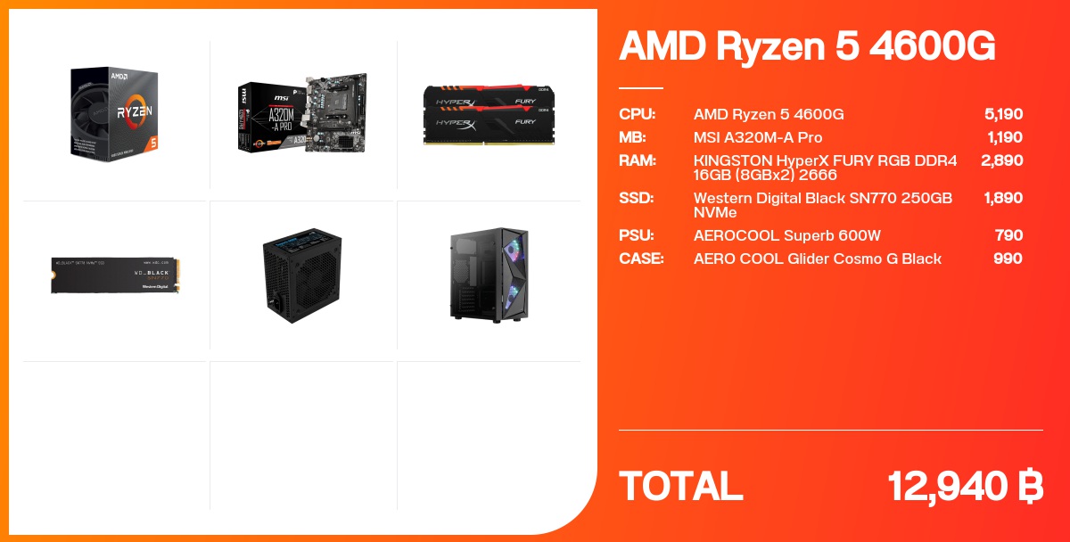 AMD Ryzen 5 4600G - จัดสเปค - Notebookspec