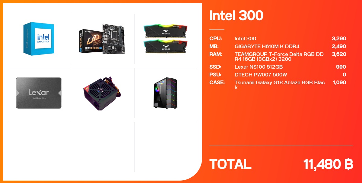 Intel 300 - จัดสเปค - Notebookspec