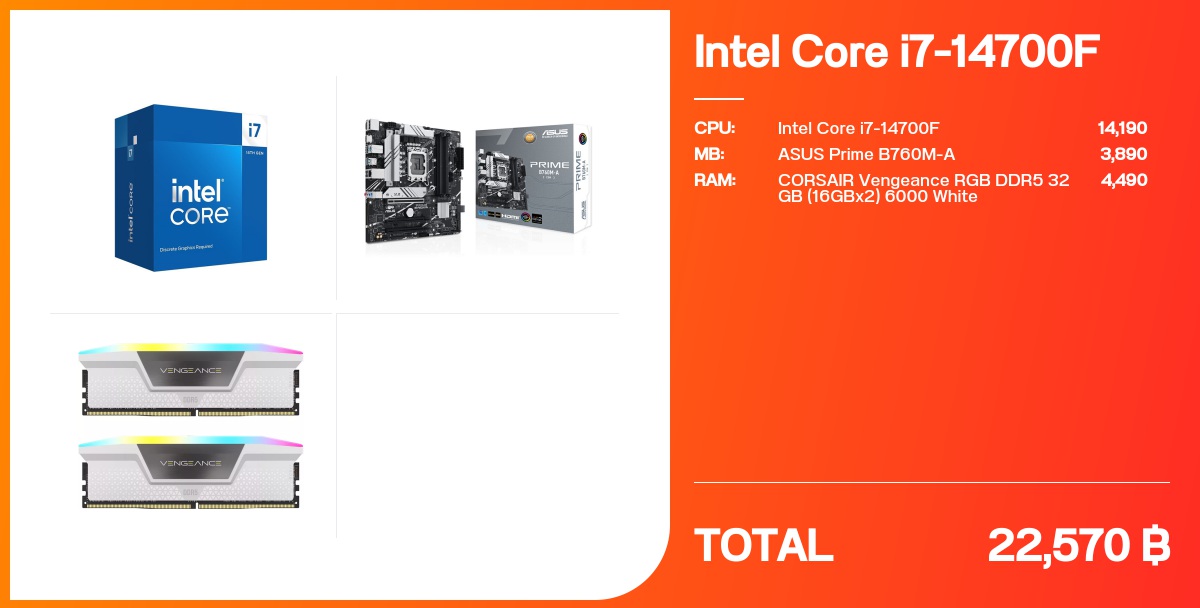 Intel Core i7-14700F - จัดสเปค - Notebookspec