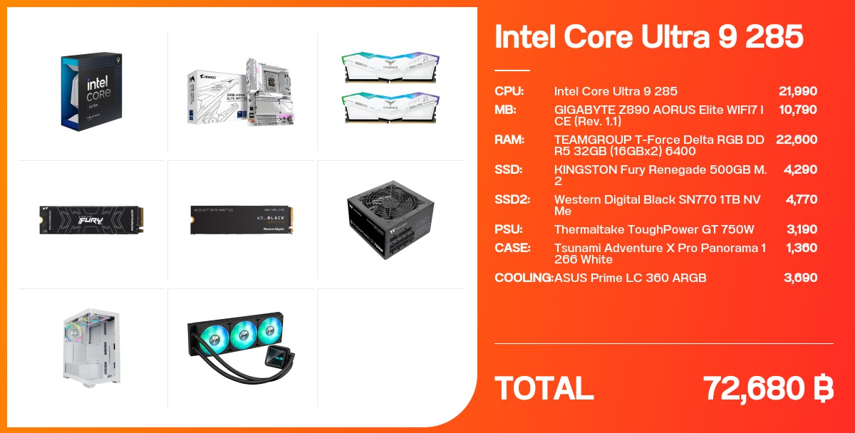 Intel Core Ultra 9 285 - จัดสเปค - Notebookspec