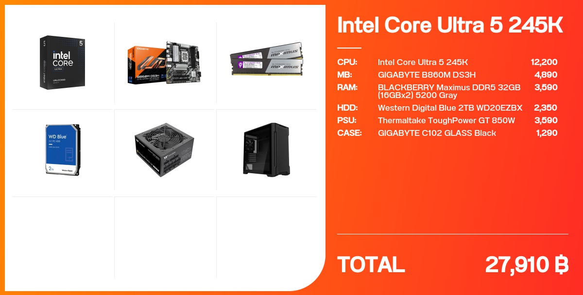 Intel Core Ultra 5 245K - จัดสเปค - Notebookspec
