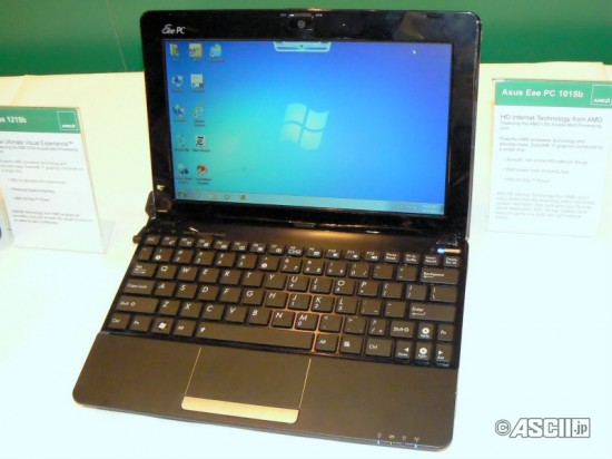 Asus Eee PC 1015B ใช้แค่เอพียู Ontario ไม่ใช่ Zacate - Notebookspec