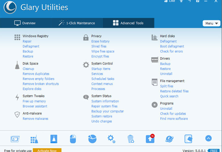 ตรวจเช็คสเปคเครื่อง ข้อมูลระบบด้วย Glary Utilities Free - Notebookspec