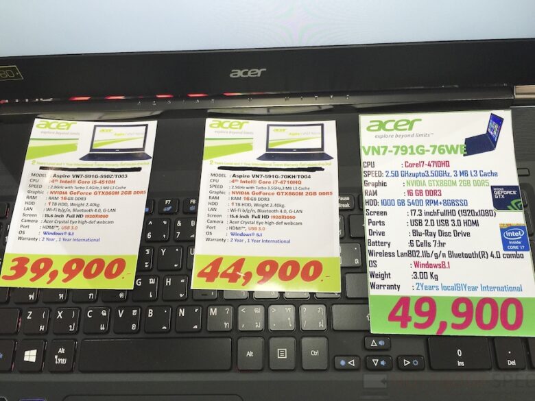 [Commart Comtech 2014] บูธ Acer จัดโปรฯ ลดกระหน่ำถึง 2,000 พร้อมแถม SSD 128GB ฟรี - Notebookspec