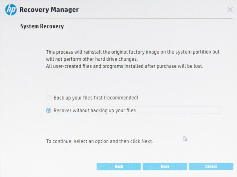Recovery ระบบให้เหมือนเครื่องใหม่เรื่องง่ายๆ บนคอมพิวเตอร์โน๊ตบุ๊ค HP ...