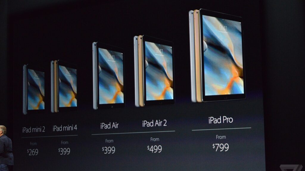 Apple เปิดตัว iPad Pro มาพร้อมกับหน้าจอ 12.9" บาง 6.9 ม.ม. แบต 10 ชั่วโมง ราคา 29,000 บาท ...