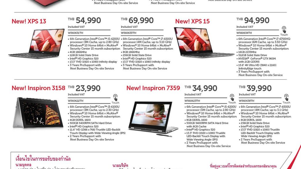 Dell โปรโมชั่น New Year 2016 รับเลย Gift Voucher, Wireless Laser Mouse ...