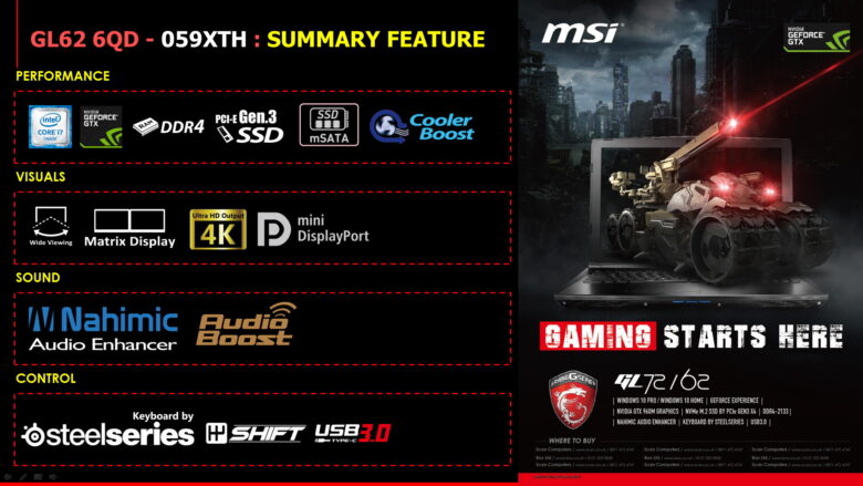 [PR] MSI GL62 Special Promotion ในงาน GSL 2016 โดยเฉพาะ ลดกระจาย ของแถม ...
