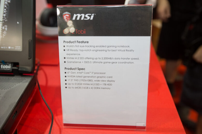 [Computex 2016] MSI NO.1 Gaming ขน Notebook, Mini PC , VR Gaming การ์ดจอ GTX 1080 - Notebookspec