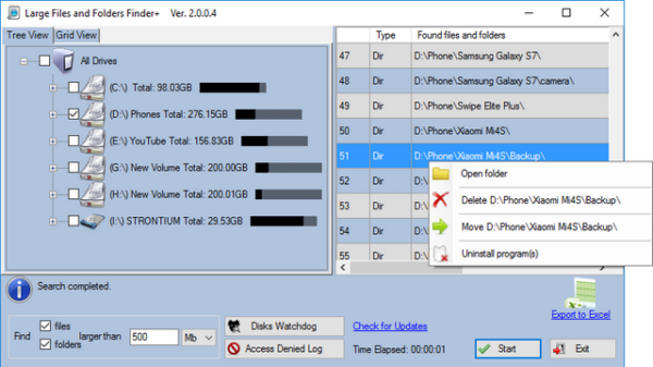 [Software] Large Files and Folders Finder ค้นหาไฟล์และโฟลเดอร์ขนาดใหญ่ ...