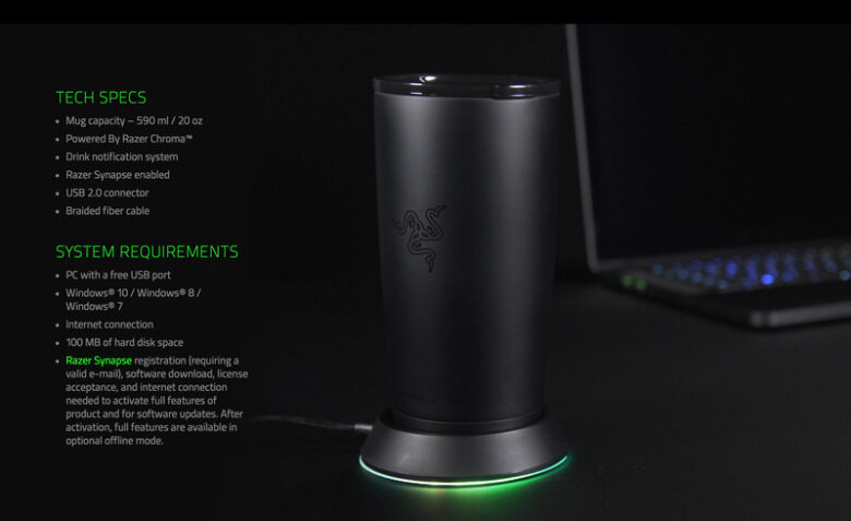 [Razer] Chroma Mug Holder สินค้าพิเศษของทาง Razer ที่ต้องใช้เงินดิจิทัล ...