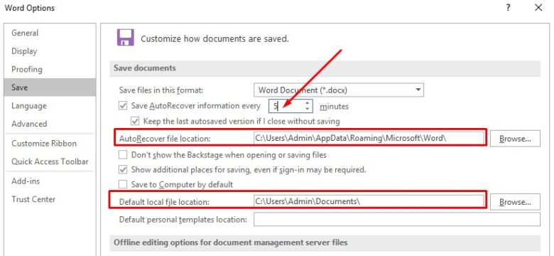Software Tips - ตั้ง Auto Save ใน Microsoft Word เวอร์ชั่นล่าสุด ง่ายๆ - Notebookspec