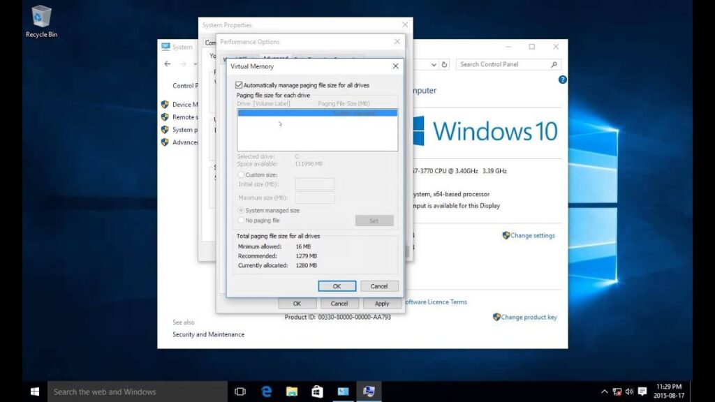 Windows Tips - วิธีการเพิ่ม Virtual Memory บน Windows 10 สำหรับ ...