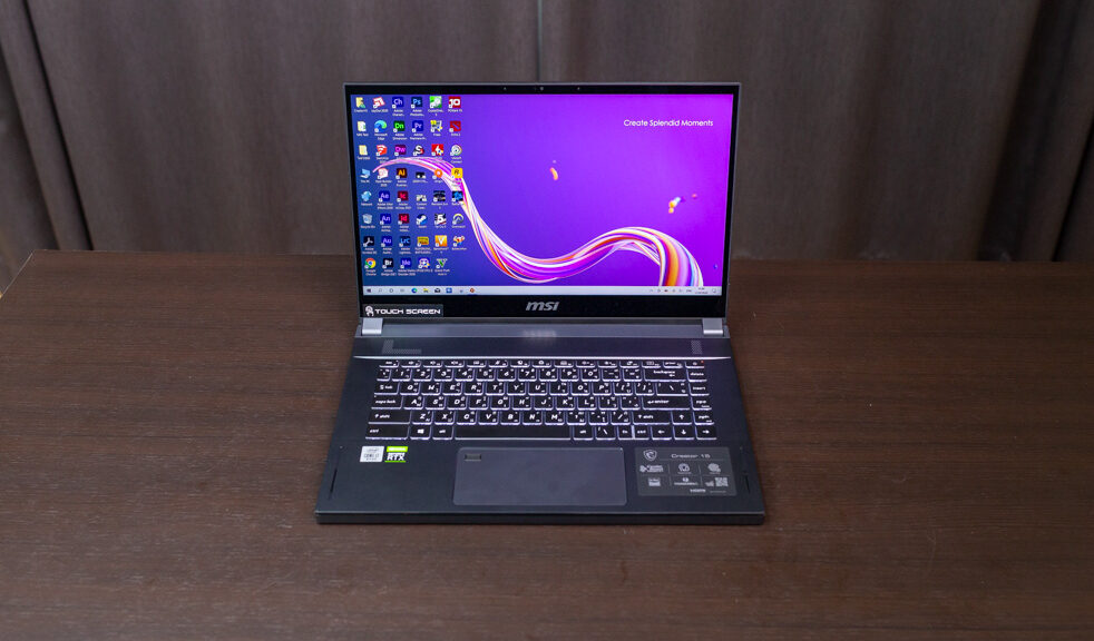 รีวิว MSI Creator 15 สเปก Gaming Core I7-10875H + RTX Series