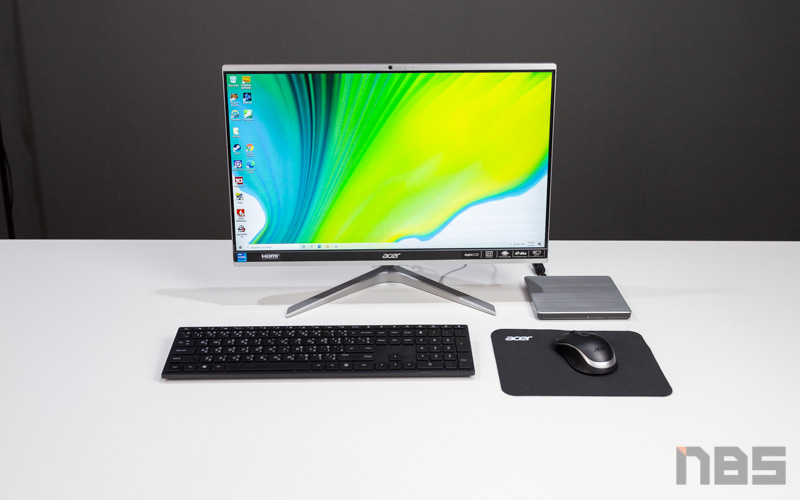 รีวิว Acer Aspire C22-1650 เครื่อง AIO PC สเปก Core i Gen 11