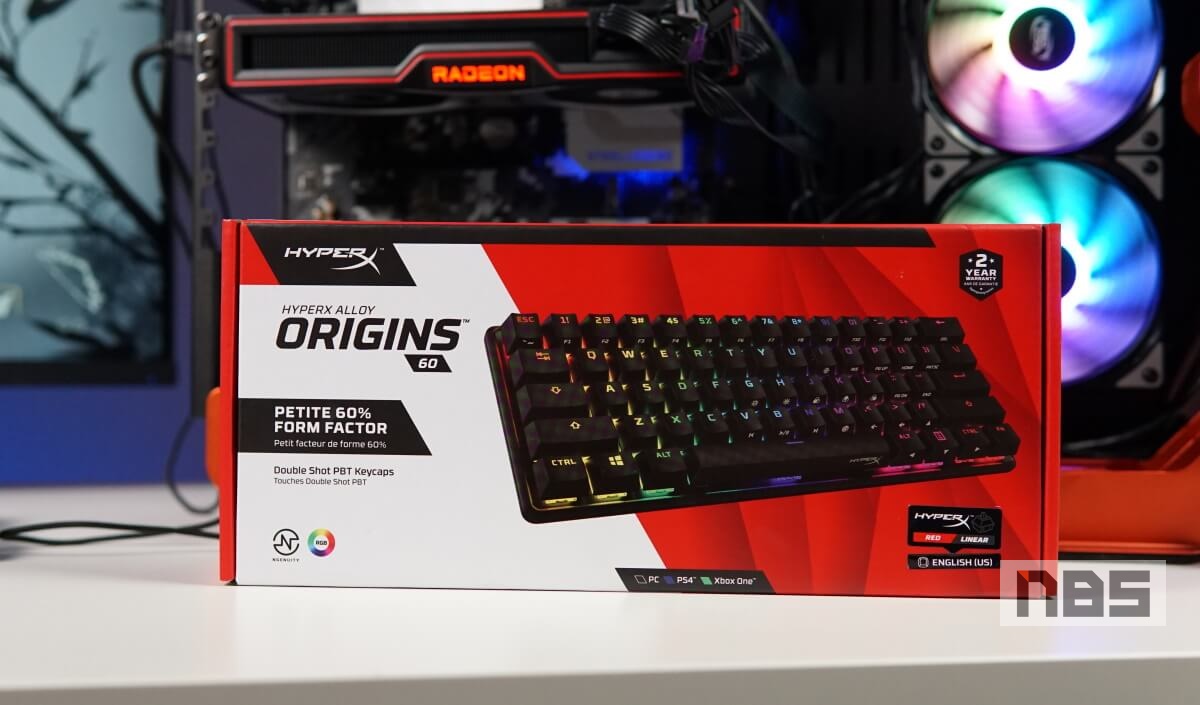 HyperX Alloy Origins 60 คีย์บอร์ดเกมมิ่งไซส์มินิ กดไว ไฟ RGB