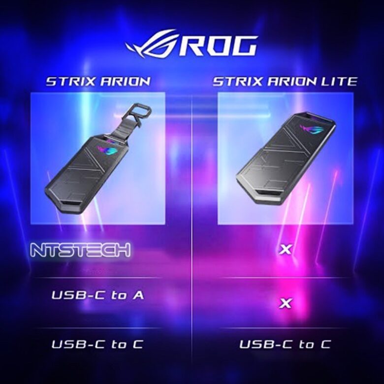 รีวิว ASUS ROG STRIX ARION LITE กล่อง SSD พกพา แข็งแกร่ง พลัง RGB ...