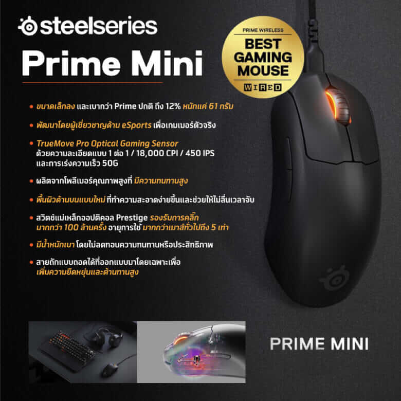 อาร์ทีบีฯ ส่งเมาส์เกมมิ่งรุ่น Prime Mini 2 รุ่นใหม่จากแบรนด์ ...