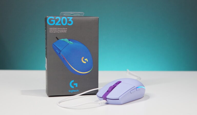 Logitech G203 LIGHTSYNC เมาส์แฟชั่น ราคาหลักร้อย RGB ปรับ DPI