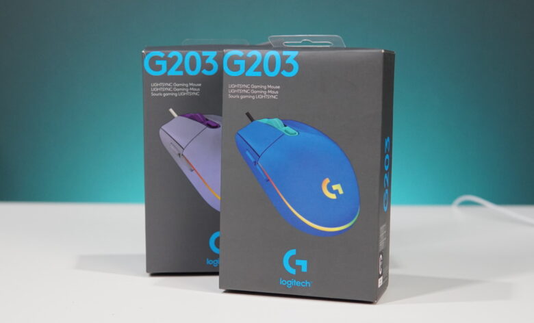 Logitech G203 LIGHTSYNC เมาส์แฟชั่น ราคาหลักร้อย RGB ปรับ DPI