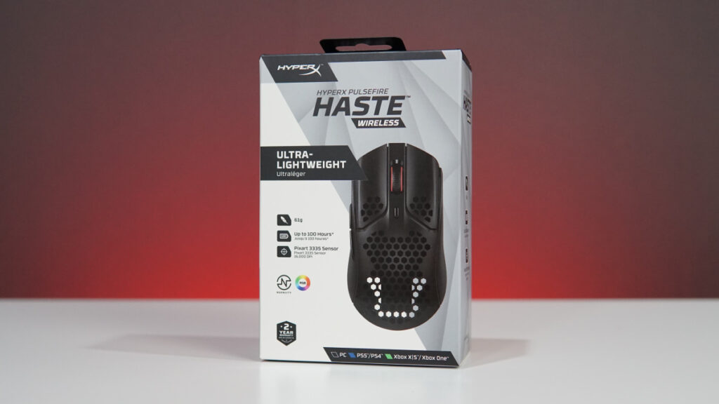 HyperX Pulsefire Haste Wireless เกมมิ่งเมาส์แบต 100Hrs มี RGB