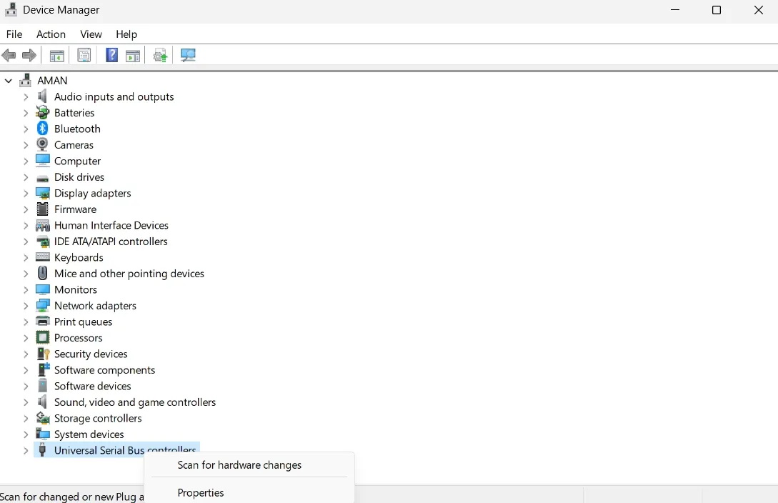 วิธีแก้ไข Unknown USB Device บน Windows 11