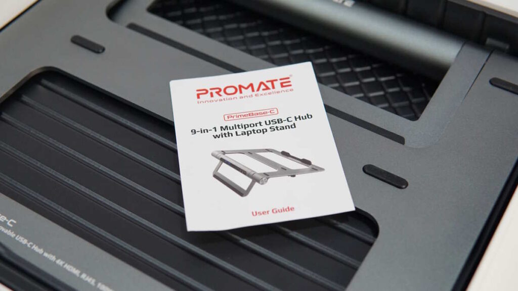 PROMATE PrimeBase-C 9-in-1 จัดโต๊ะคอม เพิ่มพอร์ต วางโน๊ตบุ๊ค