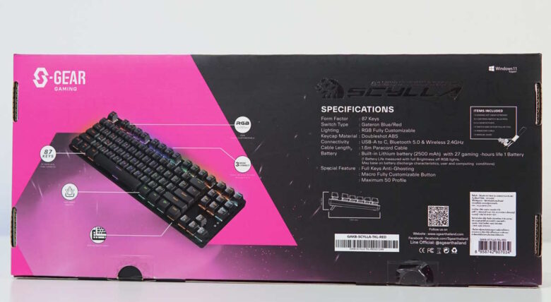 S-GEAR SCYLLA คีย์บอร์ด 2023 Custom Hot Swap เปลี่ยนคีย์ได้