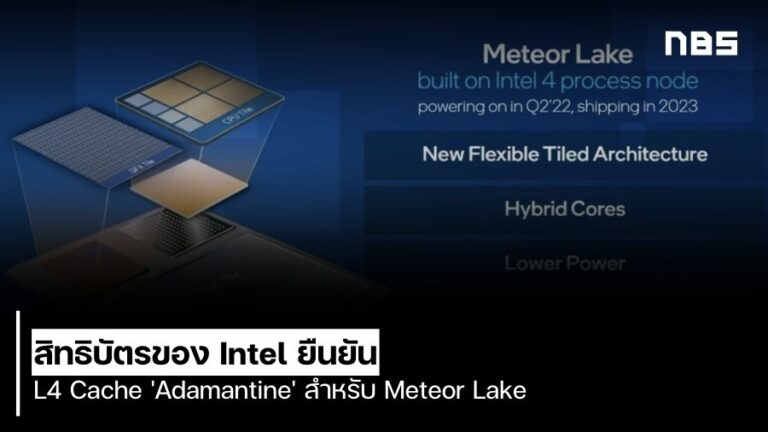 Intel จดสิทธิบัตร L4 Cache 'Adamantine' งานนี้ใส่มา