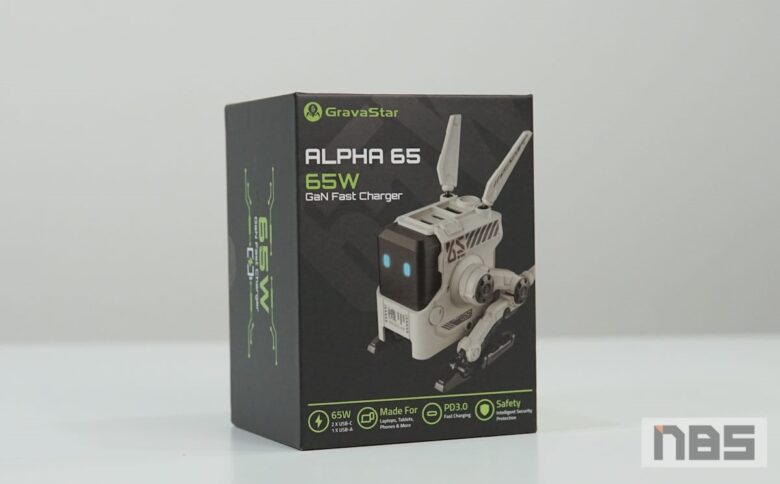 GravaStar ALPHA 65 GAN FAST CHARGER 65W ที่ชาร์จไฟสไตล์โรบอท