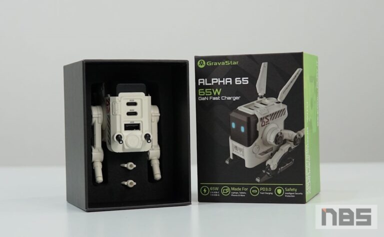 GravaStar ALPHA 65 GAN FAST CHARGER 65W ที่ชาร์จไฟสไตล์โรบอท