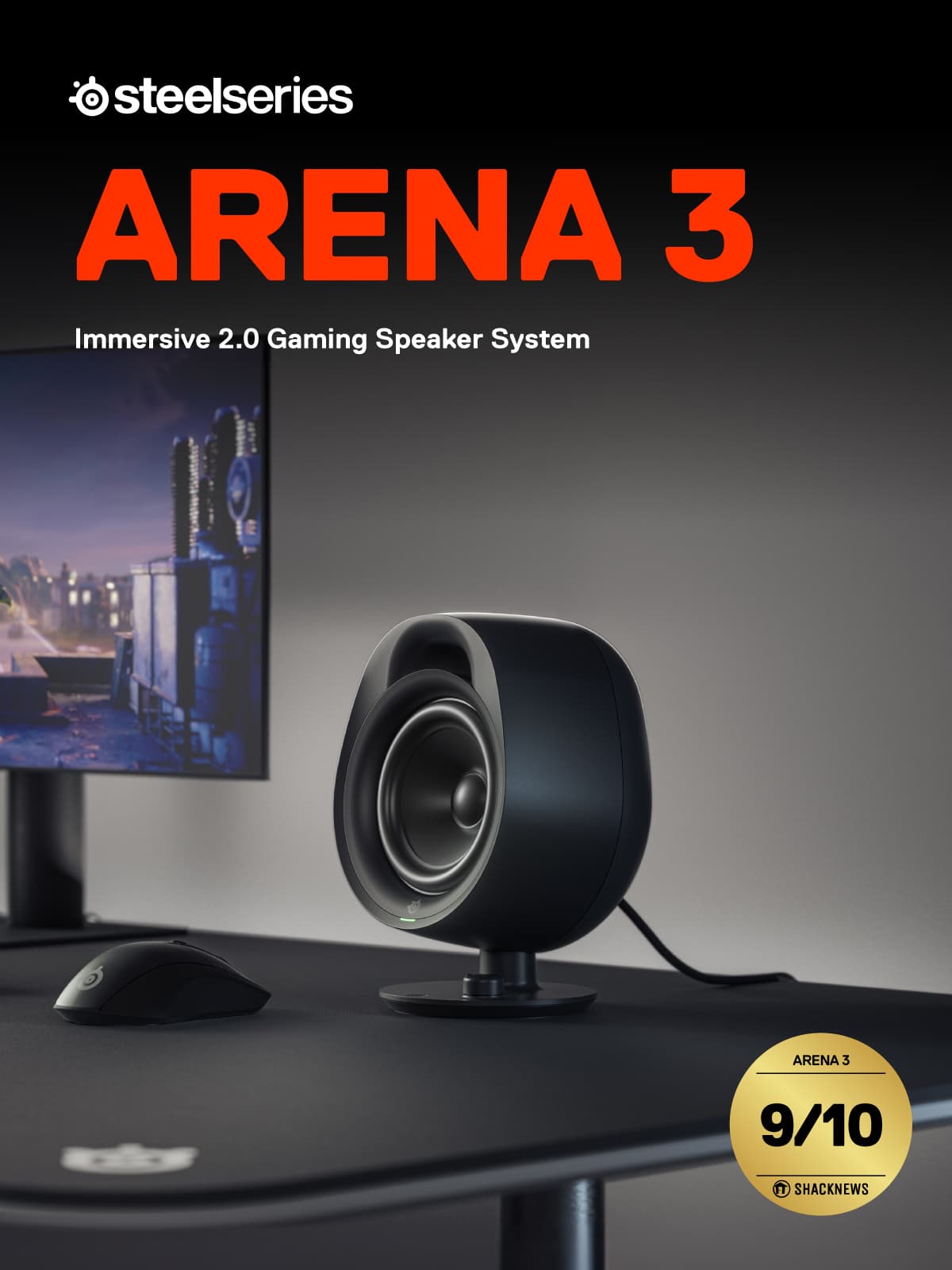 SteelSeries เปิดตัวลำโพง ARENA 3 และหูฟัง ARCTIS 7