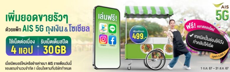 โปรเน็ต AIS ไม่ลดสปีด รายเดือน ยอดฮิต สมัครง่าย อัพเดท 2024