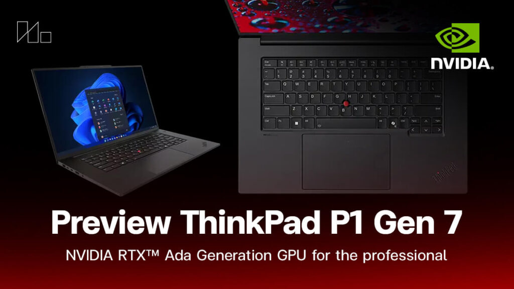 The Lenovo ThinkPad P1 Gen 7 with NVIDIA RTX™ Ada Generation