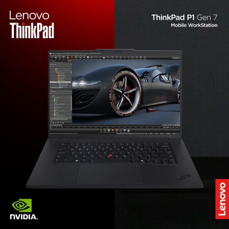 The Lenovo ThinkPad P1 Gen 7 with NVIDIA RTX™ Ada Generation