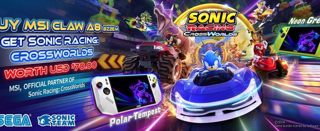 MSI จับมือ SEGA ซิ่งทะลุโลกกับ Sonic 🚀เมื่อซื้อ MSI Claw A8